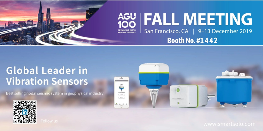 SmartSolo will be at 2019 AGU FALL MEETING – Dynamic Technologies (DTCC)